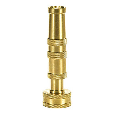 4 Heavy-Duty Brass Hose Nozzle Adjustable Twist Hose Nozzle Jet Sweeper ...