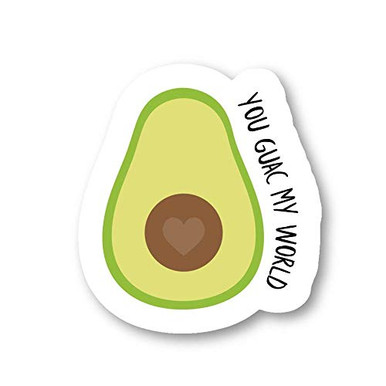 You Guac My World Sticker Avocado Stickers - 3 Pack - Set of 2-5 3 and ...