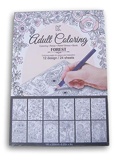 24 Note Cards to Color - Relaxation Coloring Stationery Greeting Cards ...
