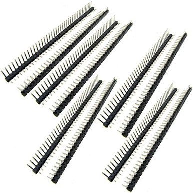 40 Pin Headers Right Angle Single Row 2-54mm Pitch Male Header for ...