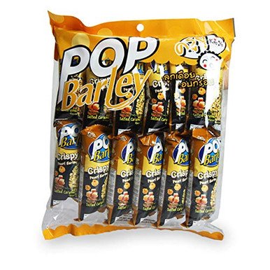 KruYu Thai Popped Barley Snack Original Flavor 12 Pack Salted Caramel ...