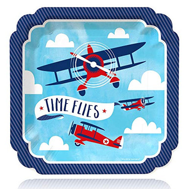 Taking Flight - Airplane - Vintage Plane Baby Shower or Birthday Party ...