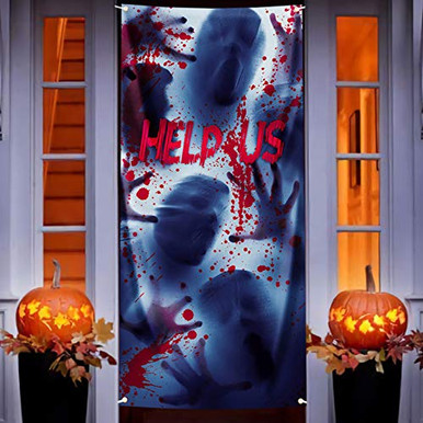 Halloween Giant Bloody Window Door Covers - Large Halloween Party ...