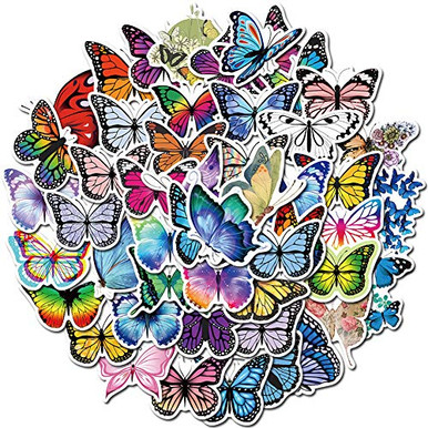 Butterfly Stickers for Water Bottles 50PCS VSCO Laptop Stickers ...