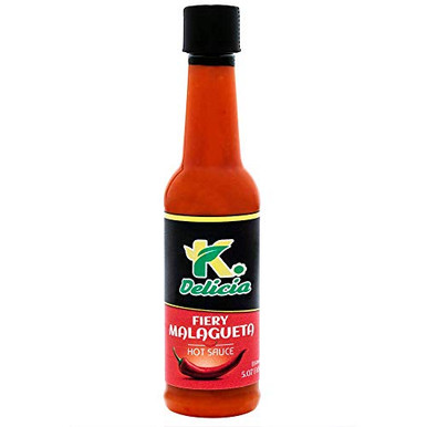 K DELICIA Fiery Malagueta Pepper Hot Sauce 5-07 fl Oz Bottle Gluten ...