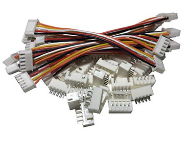 LATTECH 12 PCS 5 PIN JST XH Female Connector on Both Side - 100mm 1007 ...