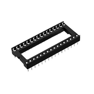 uxcell 6pcs 2-54mm Pitch Dual Row DIP IC Socket Adaptor Solder Type 32 ...