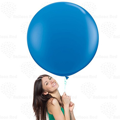 Classic Blue 36 Inch Round Giant Latex Balloons 3 Pack Large Thickened ...