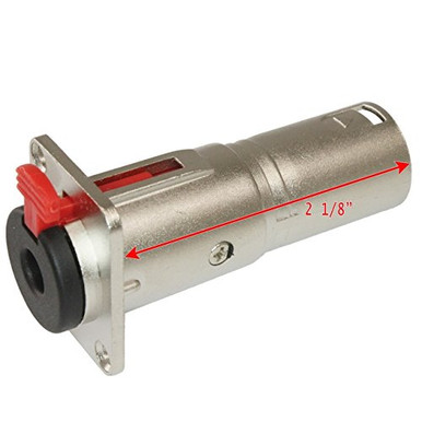 1-4 TRS to XLR Male Pass Through Panel Mount Jack - Warehousesoverstock
