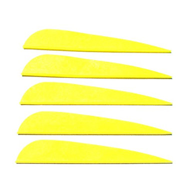 Letszhu Arrows Vanes 4 Inch Plastic Feather Fletching for DIY Archery ...