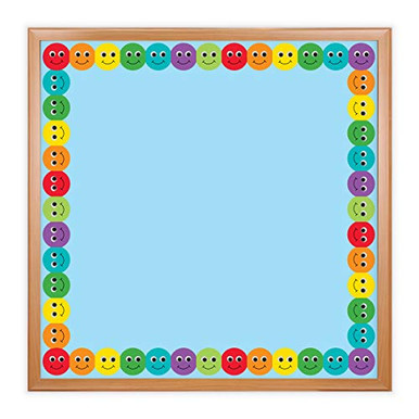 Hygloss Products Smiley Face Die-Cut Bulletin Board Border Classroom ...