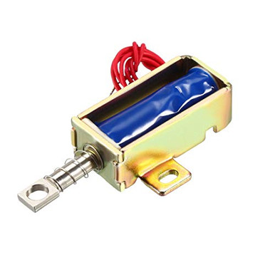 uxcell DC 24V 0-8A 5mm Mini Electromagnetic Solenoid Lock Pull Type for ...
