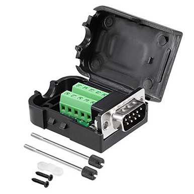 uxcell DB9-G9 2 Row 2-77mm Pitch Adapter Male Shell Breakout Terminals ...