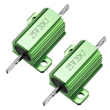 uxcell 25W 30k Ohm 5 Aluminum Housing Resistor Screw Tap Chassis ...