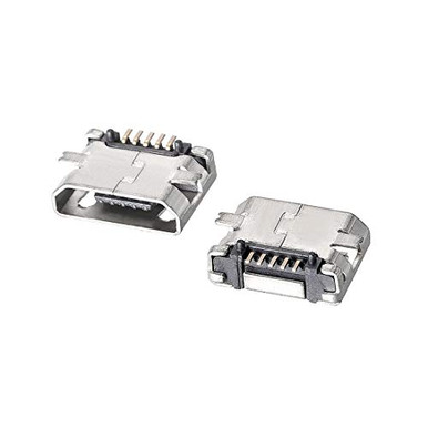 uxcell 100PCS Micro USB Female Socket Connector 5-Pin DIP 180 Degree ...