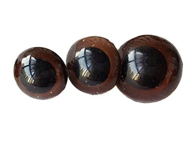 TOPWEL 100PCS Brown Plastic Safety Eyes for Sewing Crafting Buttons for ...