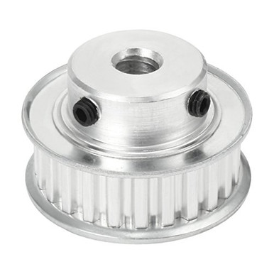 uxcell Aluminum XL 24 Teeth 10mm Bore Timing Belt Idler Pulley Flange ...