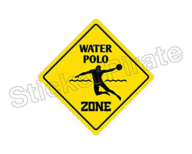 StickerPirate Water Polo Zone Funny Metal Novelty Sign Aluminum ...