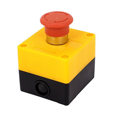uxcell Waterproof Twist to Reset Emergency Stop Push Button Switch 660V ...