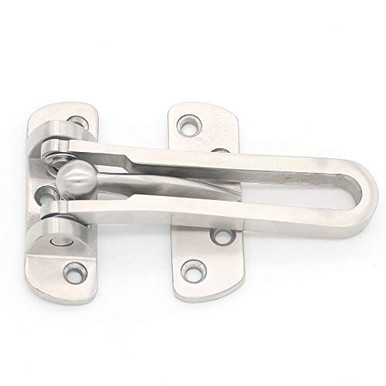 NUZAMAS 304 Stainless Steel U Swing Bar Lock Secondary Door Lock ...