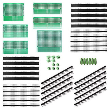 ALLDREI 100 Pcs Double Sided PCB Board Prototype Kit for DIY Soldering ...