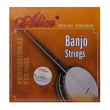 Alice Banjo Strings 4 String Set 009-030 Wound Strings with Silver-Plated Copper Alloy 3 Sets ...