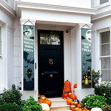 MAZORT Halloween Decorations Outdoor Welcome Halloween Party Hanging ...