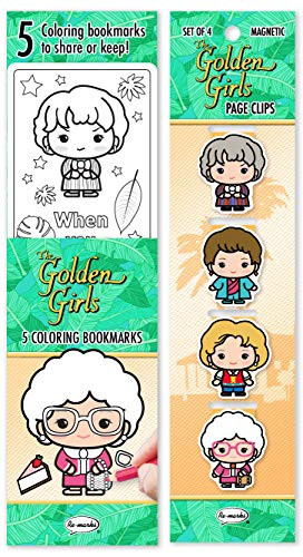 Re-marks Golden Girls Gift Set of 9 Bookmarks - Includes 4 Magnetic ...