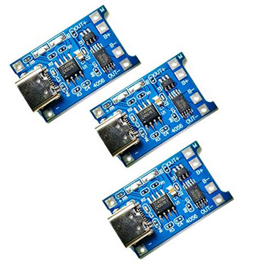 N - A 3pcs TP4056 Type-c USB 5V 1A 18650 Lithium Battery Charger Module ...