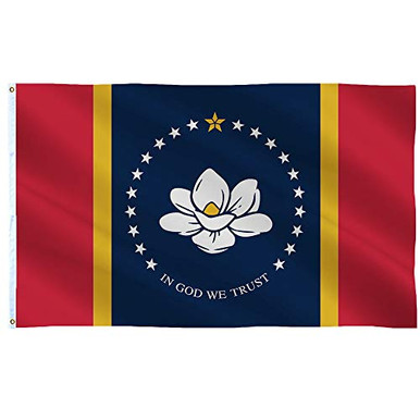 SOULBUTY New Mississippi State Flag 3x5 Outdoor in God We Trust Flag ...