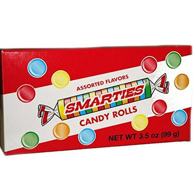 Smarties Assorted Flavor Candy Rolls Theater Box 3-5 oz Pack of 3 ...