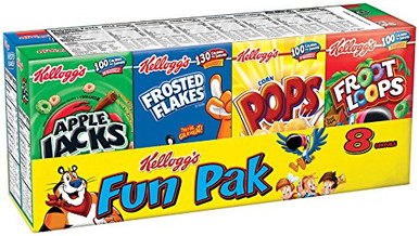 Kellogg s Cereals Fun Pak Variety Pack - Warehousesoverstock