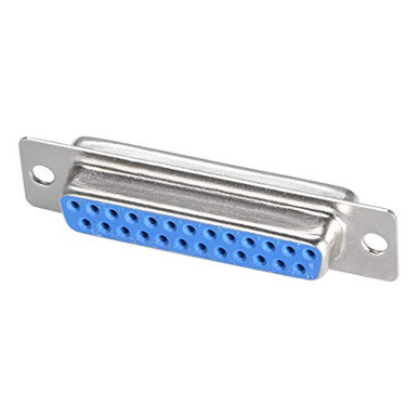 uxcell D-sub Connector DB25 Female Socket 25-pin 2-Row Port Terminal ...