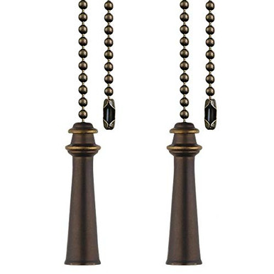 Ceiling Fan Pull Chain Decorative Extension 12 Inches Vintage bronze ...