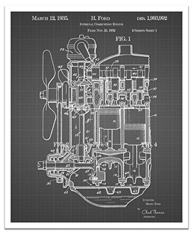 JP London POSJSG49 Henry Internal Combustion Engine Ford Motor Peel and ...