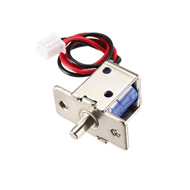 uxcell DC 12V 0-54A 4-5mm Mini Electromagnetic Solenoid Lock Push Pull ...
