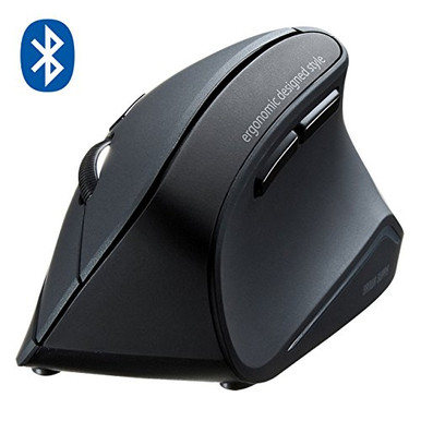 SANWA Bluetooth Vertical Ergonomic Mouse, Blue LED Optical Mice, 3 ...