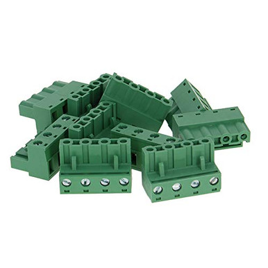 Fielect PCB Terminal Block 10Pcs 300V 15A 7-62mm Pitch 4P Flat Angle ...
