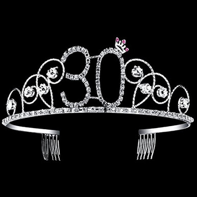 BABEYOND Crystal Birthday Tiara Crown Princess Birthday Crown Hair ...