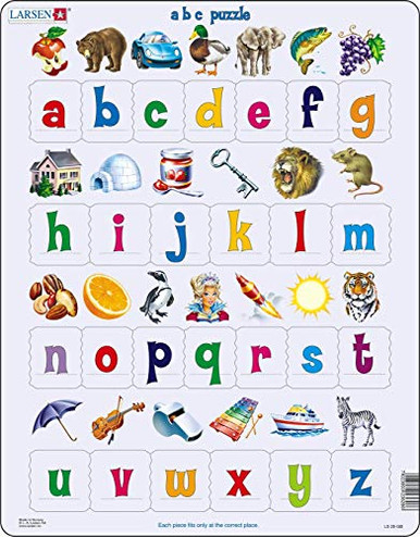 Larsen Puzzles Lowercase Alphabet Letters Educational Jigsaw Puzzle ...
