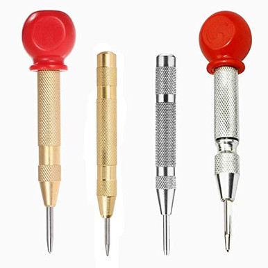 4 Pack Automatic Center Punch Sweetfamily 5 inch Brass Spring Loaded ...