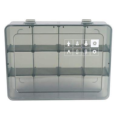 Upgrade 12 Grids Plastic Storage Organizer Box Storage Container ...