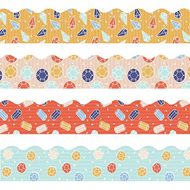 Wpxmer 118ft Classroom Bulletin Board Borders Stickers 4 Design ...