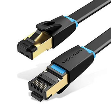 Ethernet Cable 10FT VENTION Cat8 Network Cable Flat FTP-STP Internet ...