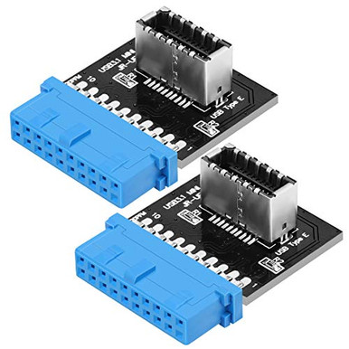 2-Pack USB 3-0 3-1 Gen 2 Internal 19-Pin Motherboard Header to A-Key 20 ...