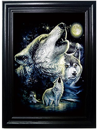 WOLF PACK FRAMED Wall Art-Lenticular Technology Causes The Artwork To ...