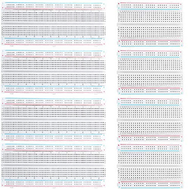 8PCS PCB Breadboards Kit Include 4PCS 830 Point 4PCS 400 Point ...
