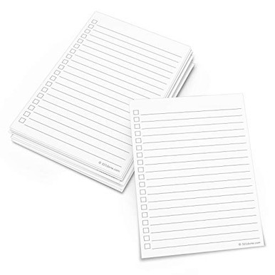 321Done Checklist Cards Large 4x6 Made in USA Pack of 50 - Index Cards ...