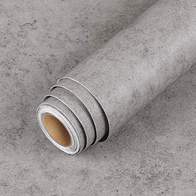 LaCheery Extra Thick 12 x160 Gray Concrete Wallpaper Peel and Stick ...