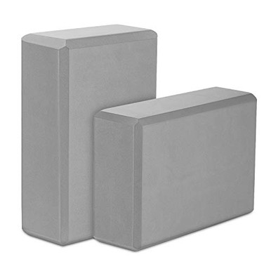 MoKo Yoga Blocks 2 Pack 9 x 6 x 3 High Density EVA Foam Yoga Exercise ...